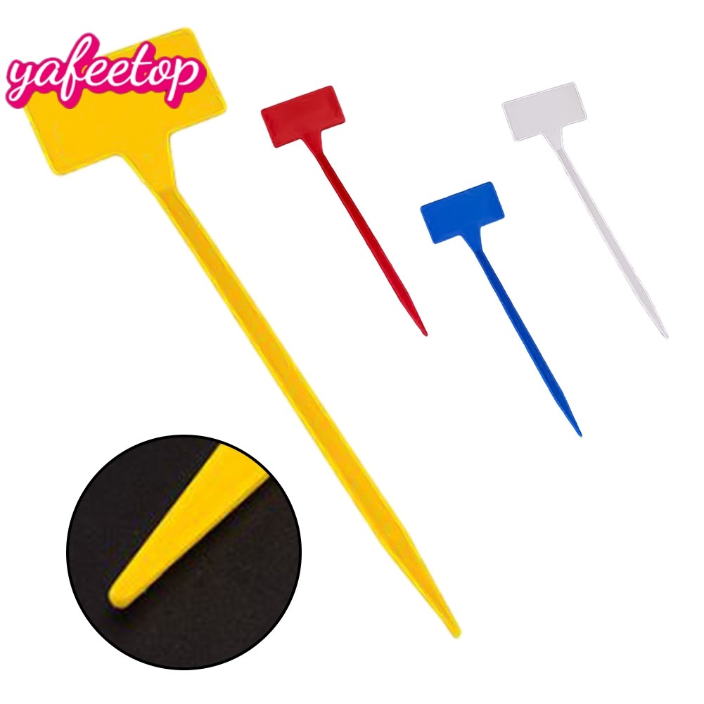 15pcs Coloured Plastic T Type 6inch Plant Labels Plant Markers Plastic ...