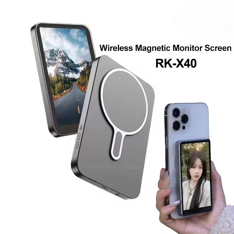 X40 Wireless Magnetic Monitor Screen for Using Phone Rear Camera for ...