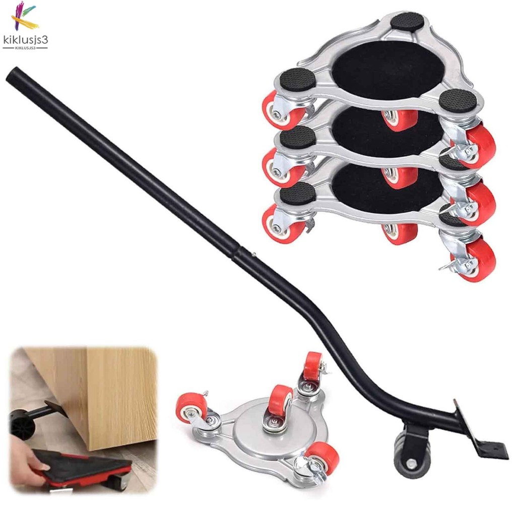 NIP Steel Furniture Mover with 4 Wheel Mover Moving Furniture Dolly ...