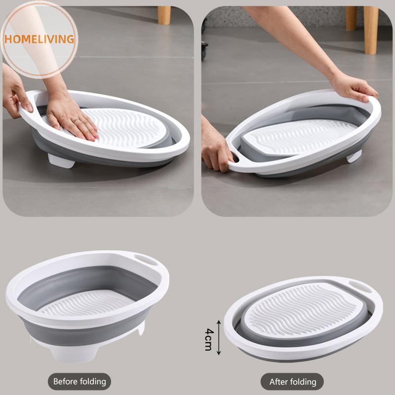 homeliving Fold Washboard Basin For Hand Washing Clothes Portable Hand ...