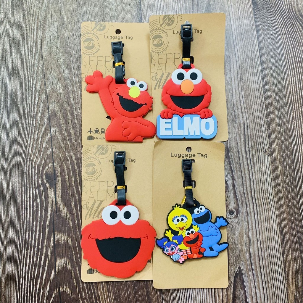 Sesame Street elmo Luggage Tag Trailer Tag Identification Tag Boarding ...