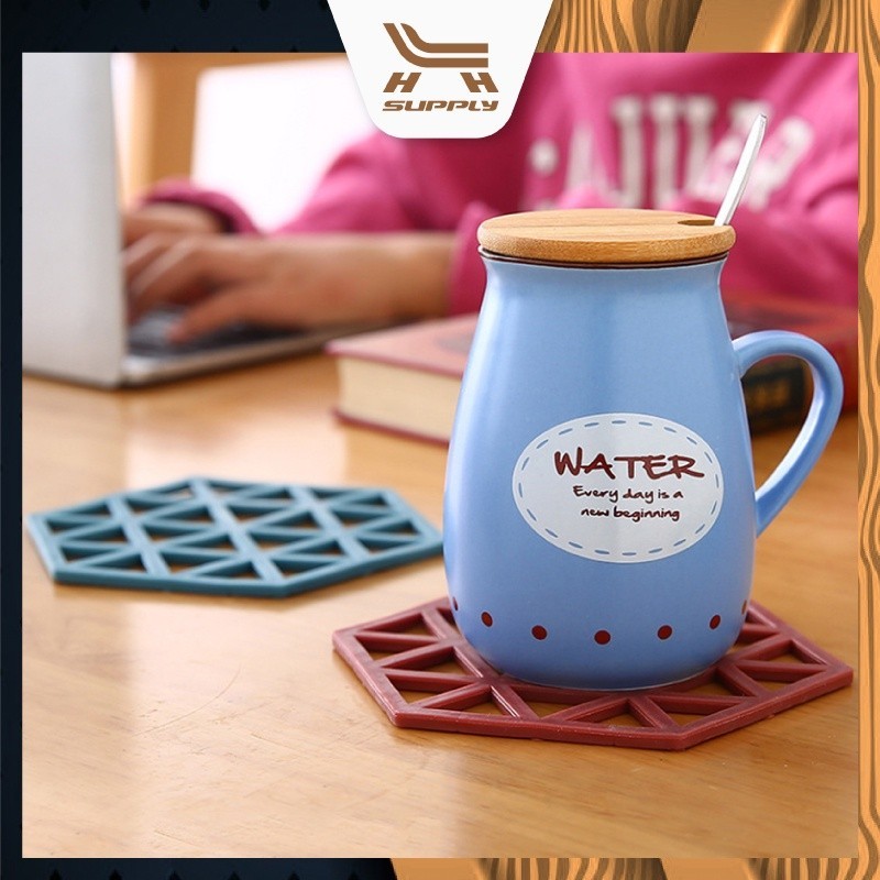 LH Nordic Silicone Placemat Table Mat Coaster Kitchen Silicone Heat ...