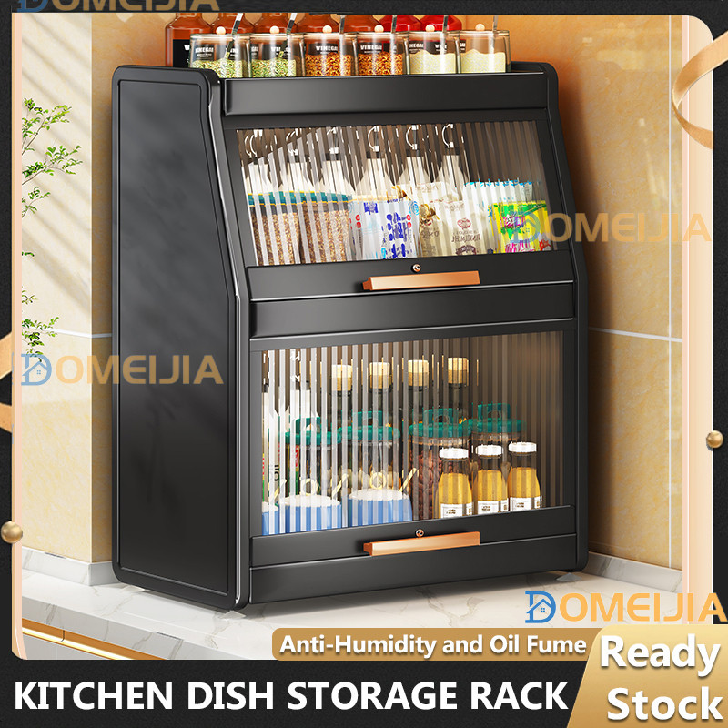【Ready Stock】Kitchen spice rack organizer seasoning container 2-layer ...