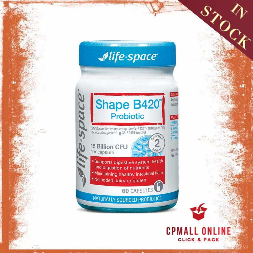 [Expiry Date: 11/2025] Life space 瘦身B420益生菌 Shape B420 Probiotic 60 capsules (Made In Australia ...