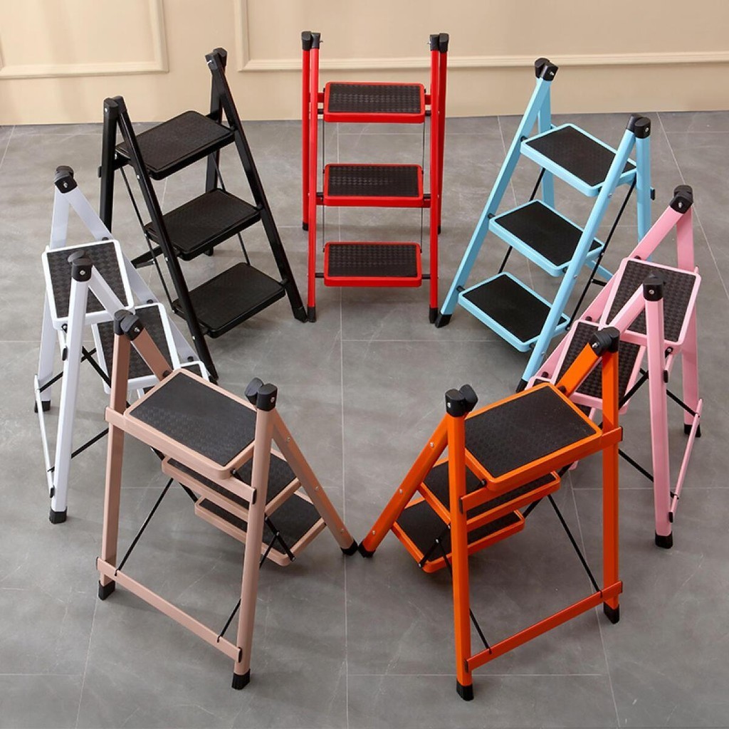 Ladder Foldable Step Ladder Step 3 4 Ladder Foldable aluminium Mini ...