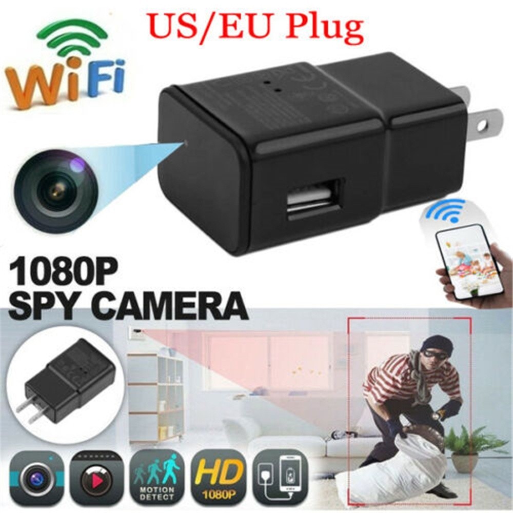 1080p Hd Wifi Hidden Camera Usb Wall Charger Adapter Plug Dvr Recorder ...