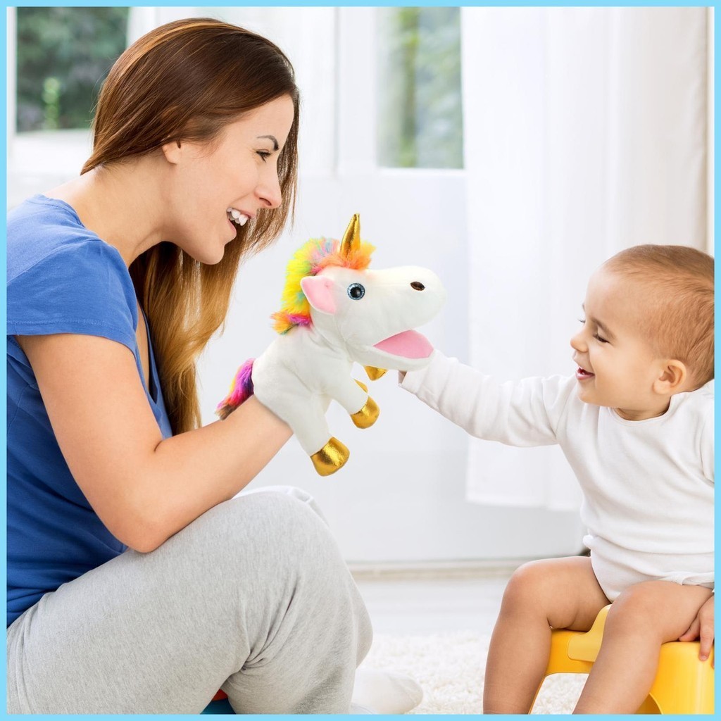 Animal Hand Puppets Cute Plush Finger Puppets Cartoon Animal Hand ...