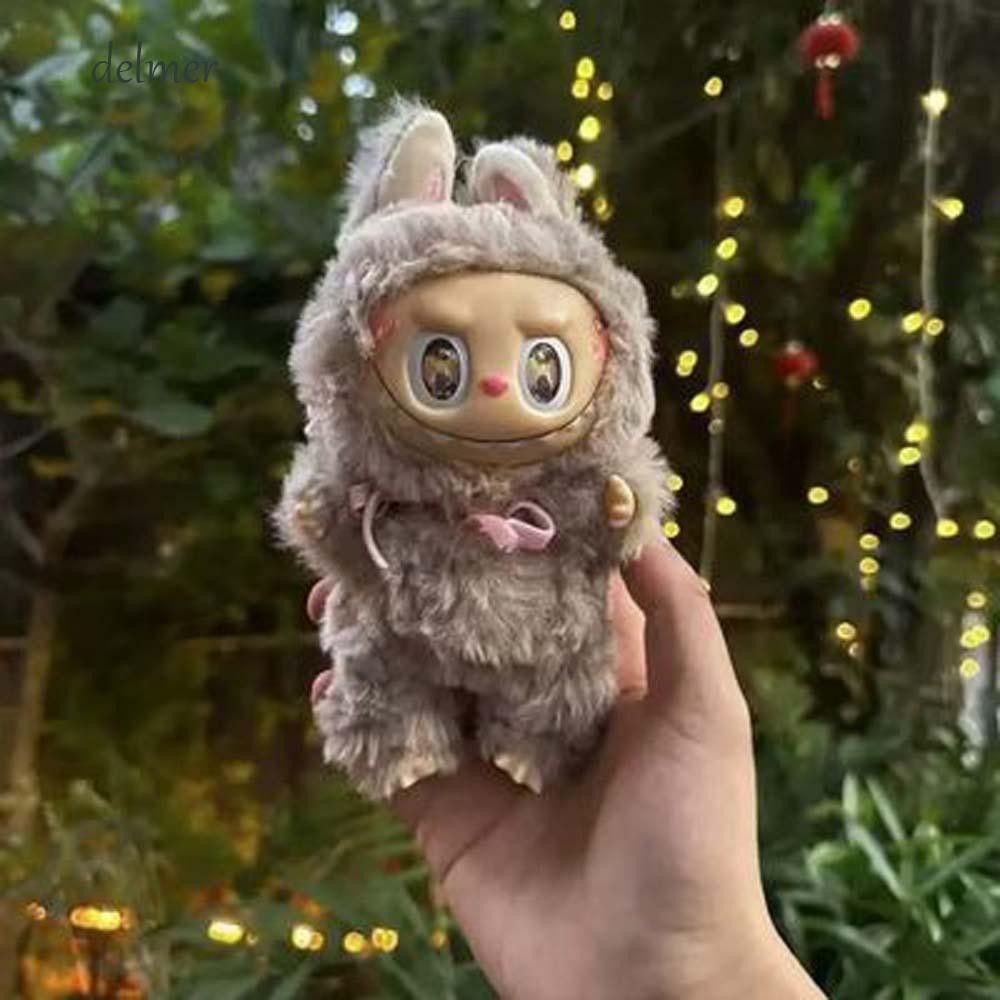DELMER Labubu Zimomo Plush Doll, Cartoon Pop Mart Keychain Labubu ...