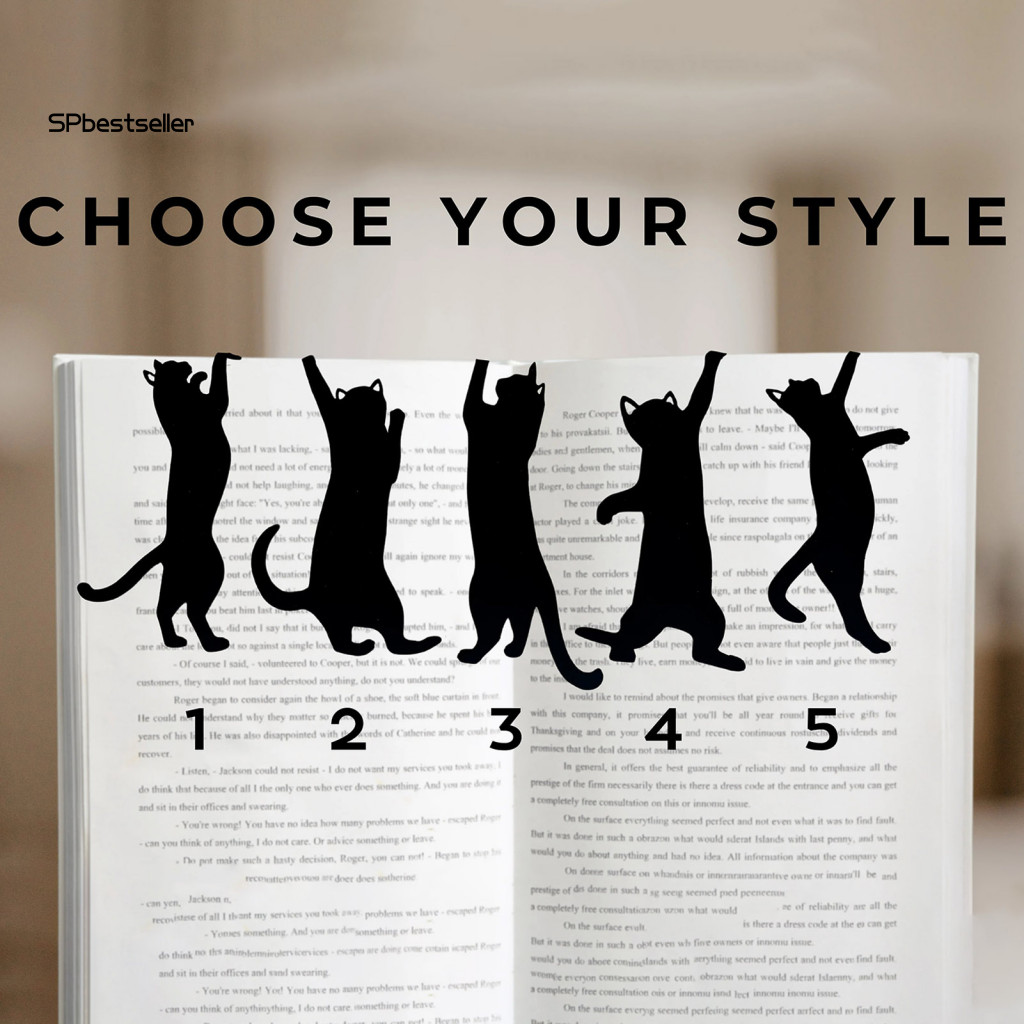 Sp Iron Cat Bookmark Cute Cat Bookmark Adorable Black Cat Metal ...