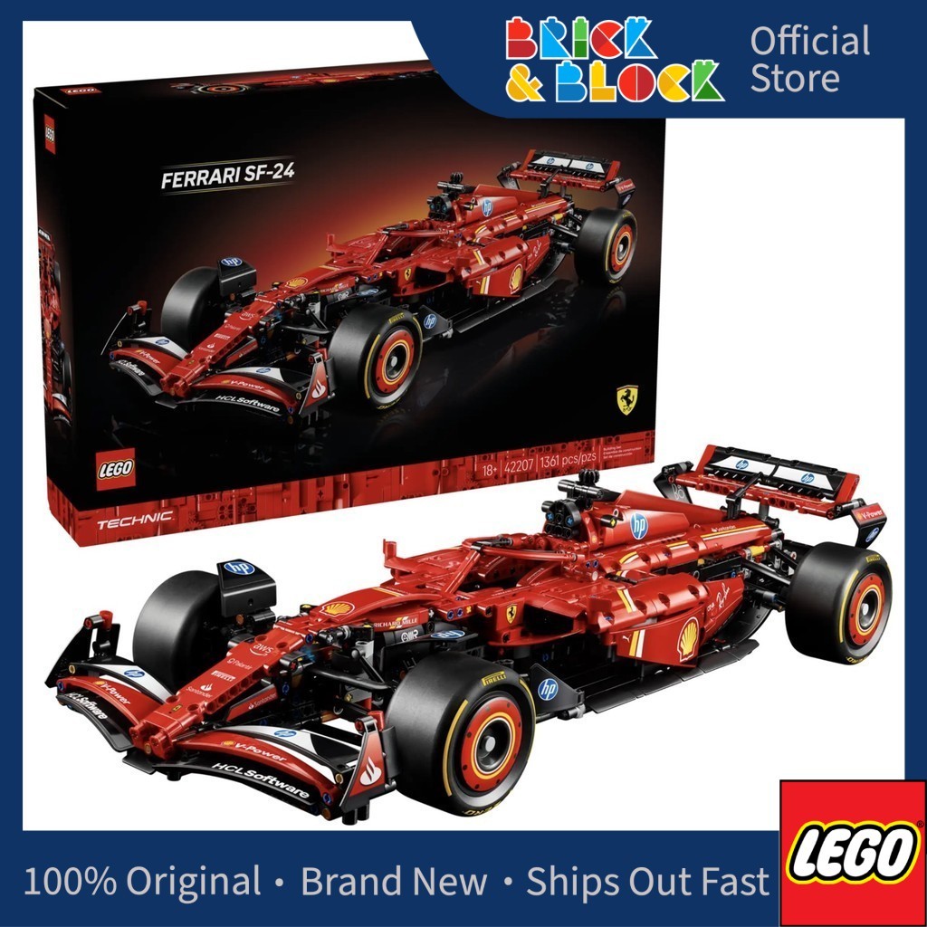 LEGO 42207 Ferrari SF-24 F1 Car | LEGO Technic | Shopee Singapore