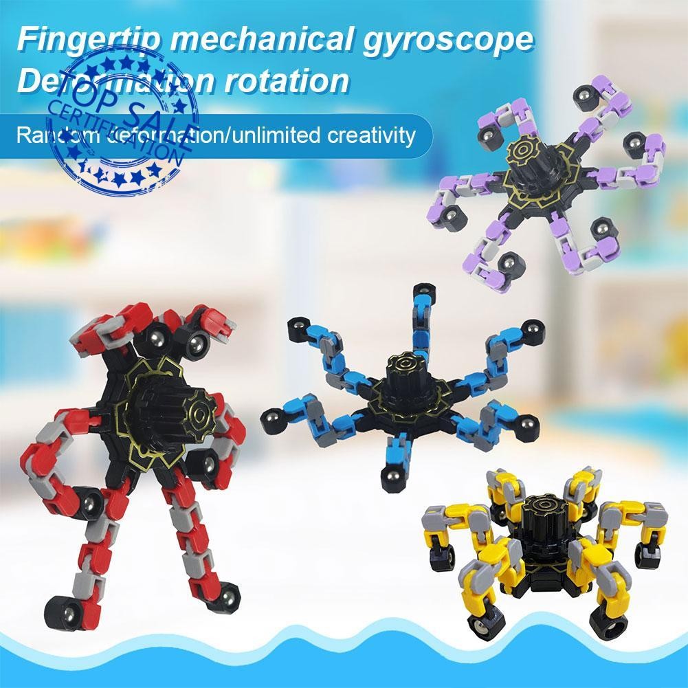 Finger Spinner Spinning Top Fidget Toy Stress Relief Transformable ...