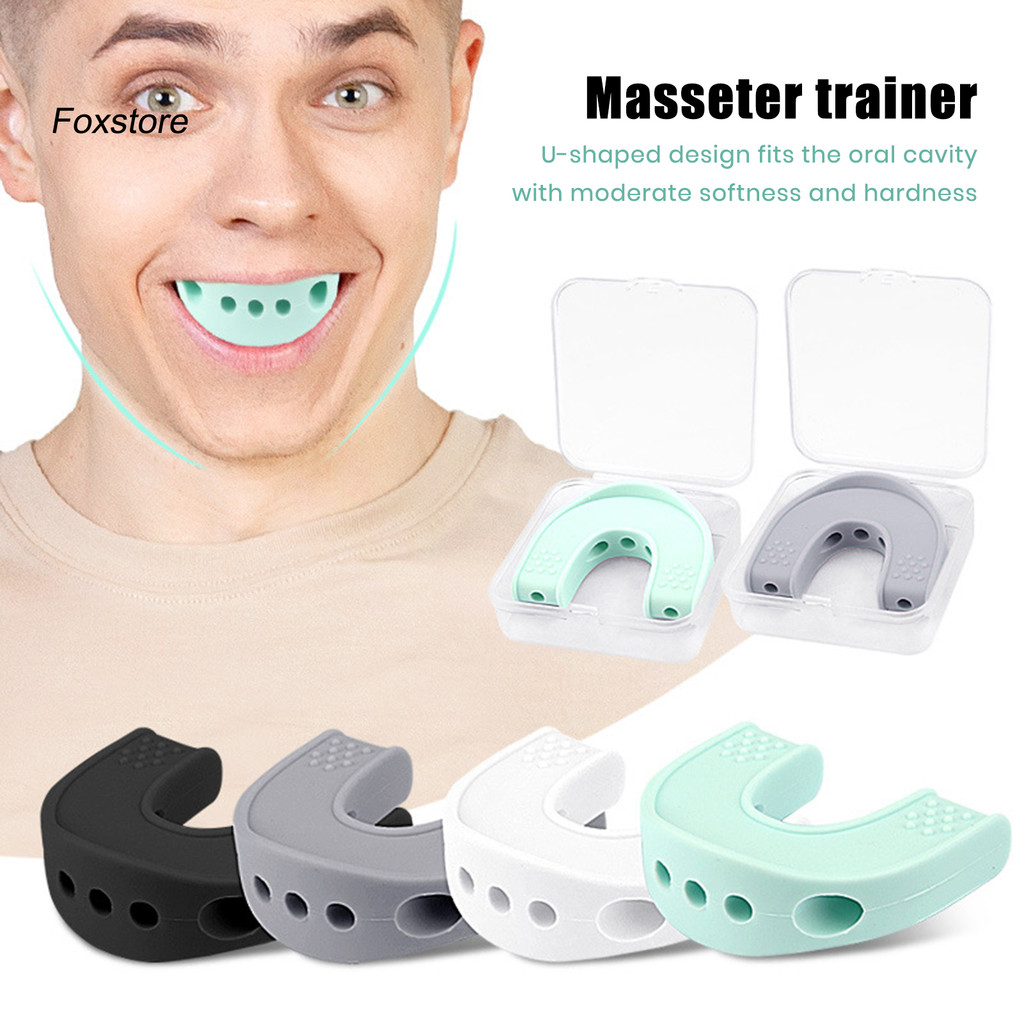 [Fx] Silicone Jaw Exerciser U-shaped Portable Men Women Face Muscle ...