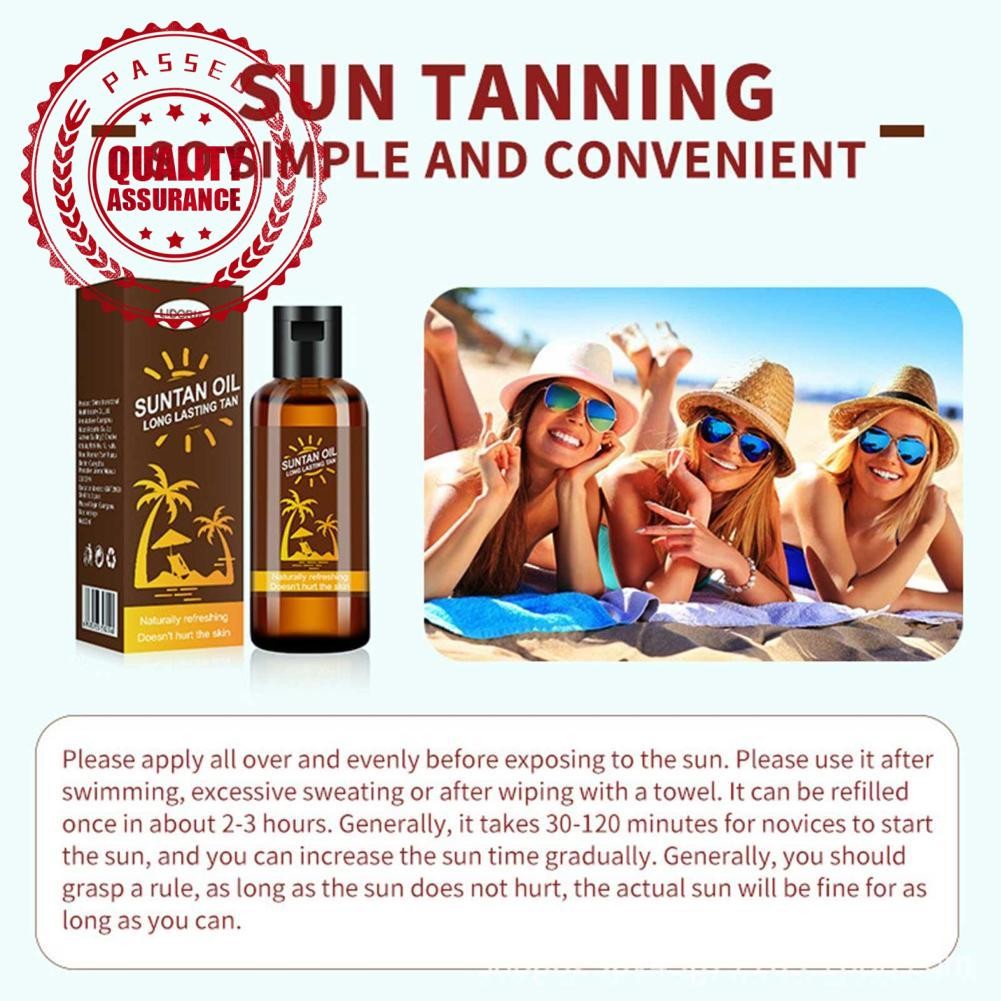 Body Bronzer Self-tanning Oil Beach Sexy Solarium Suntan Oils Shine Natural 35ml Protection Tan ...