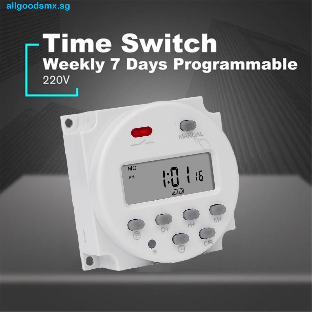 ALLGOODS Timer Switch 5V 12V 24V 110V 220V Automatic Loop Rechargeable ...