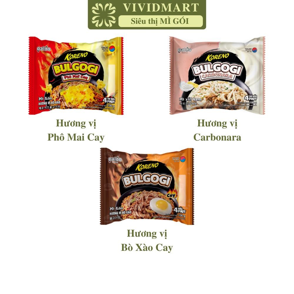 [RETAIL PACKAGE] - PALDO - Koreno Bulgogi Stir-fried Noodles 3 flavors ...