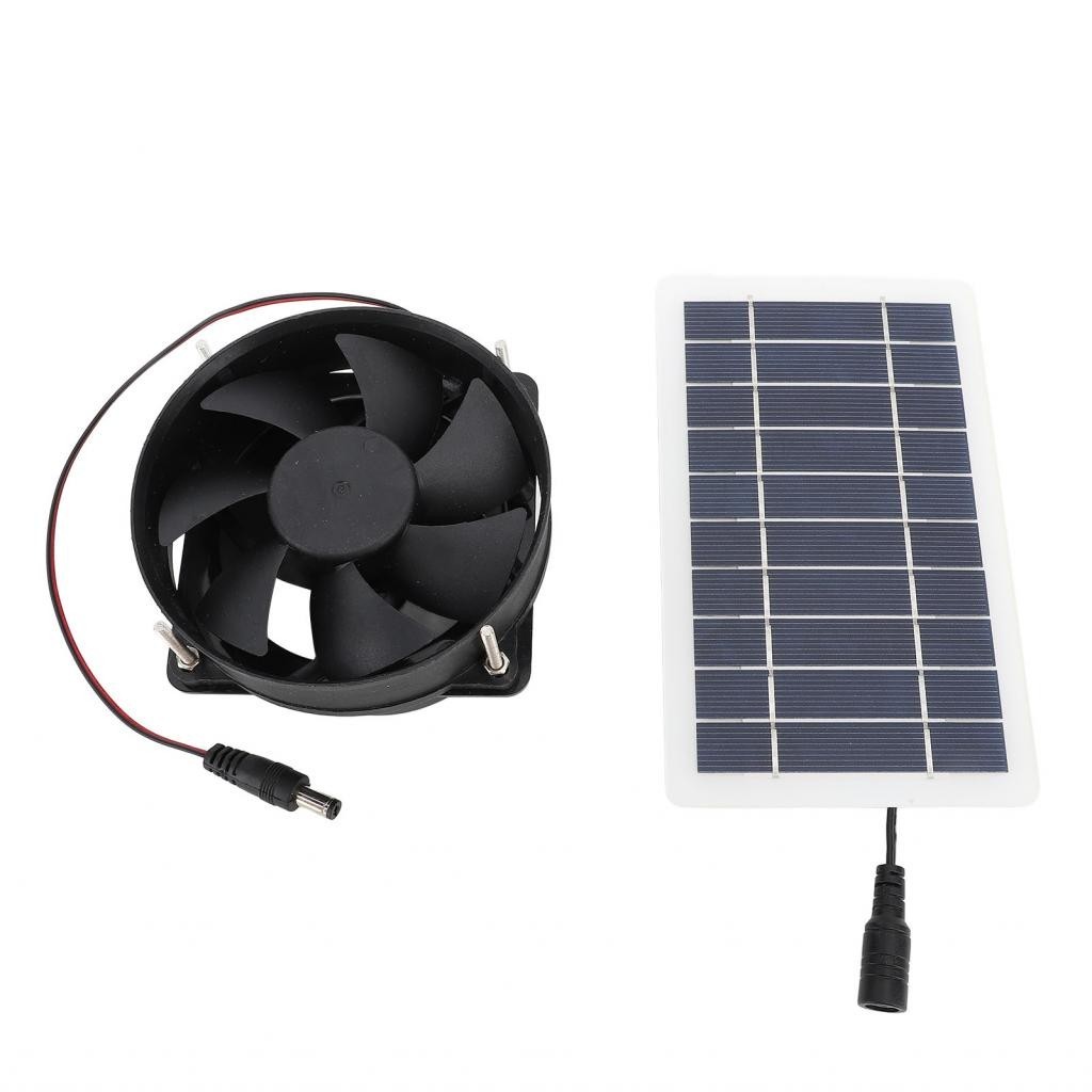 Shopp Solar Panel Powered Fan Kit Eco Friendly Silent 10W Portable ...