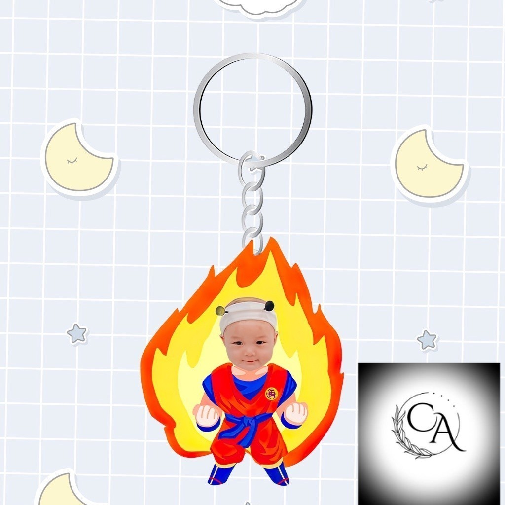 Lovely chibi Key Chain Printed On Request For Your Baby And Family ...