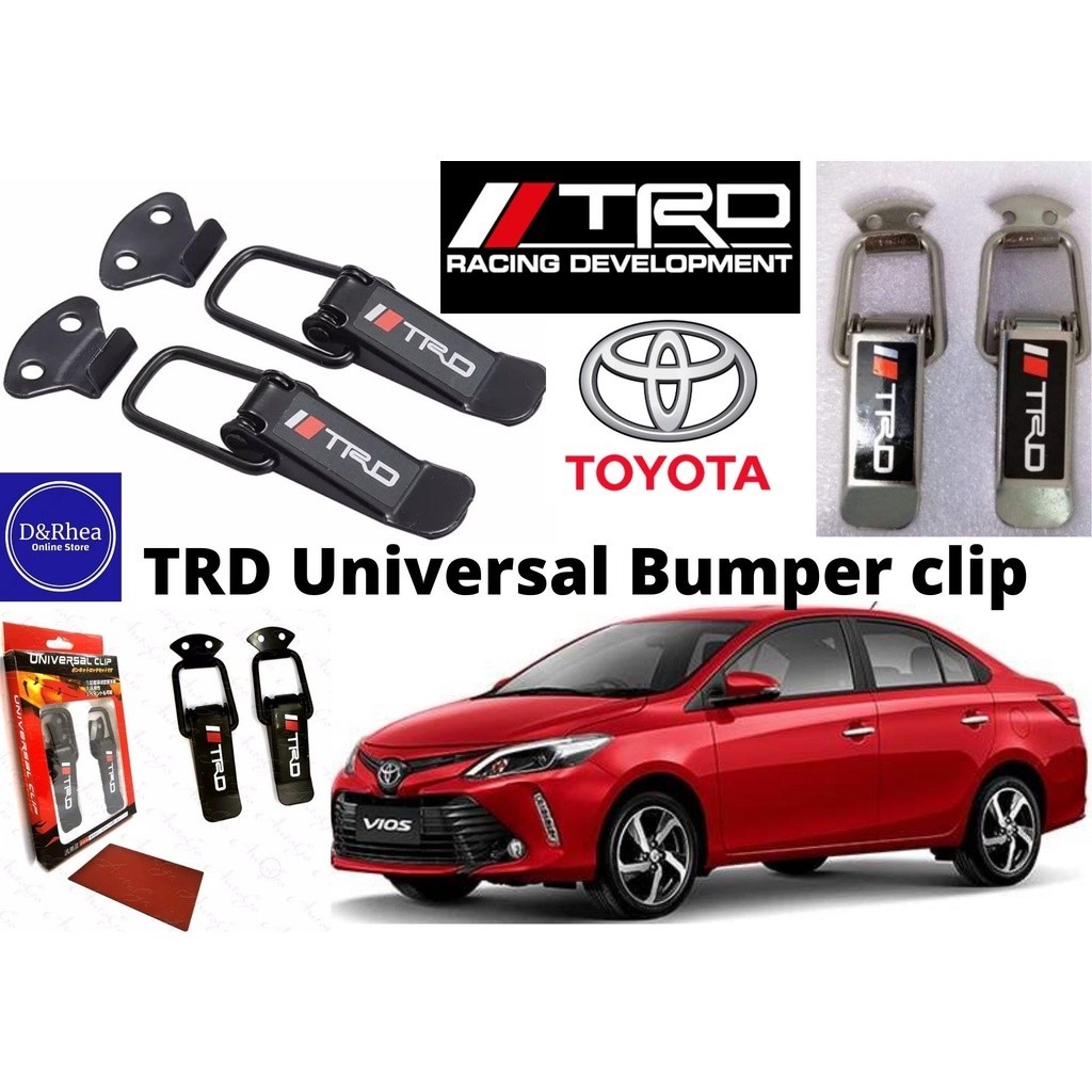 TRD Universal Bumper clips For All Toyota Cars BIG Size (02 pcs ...