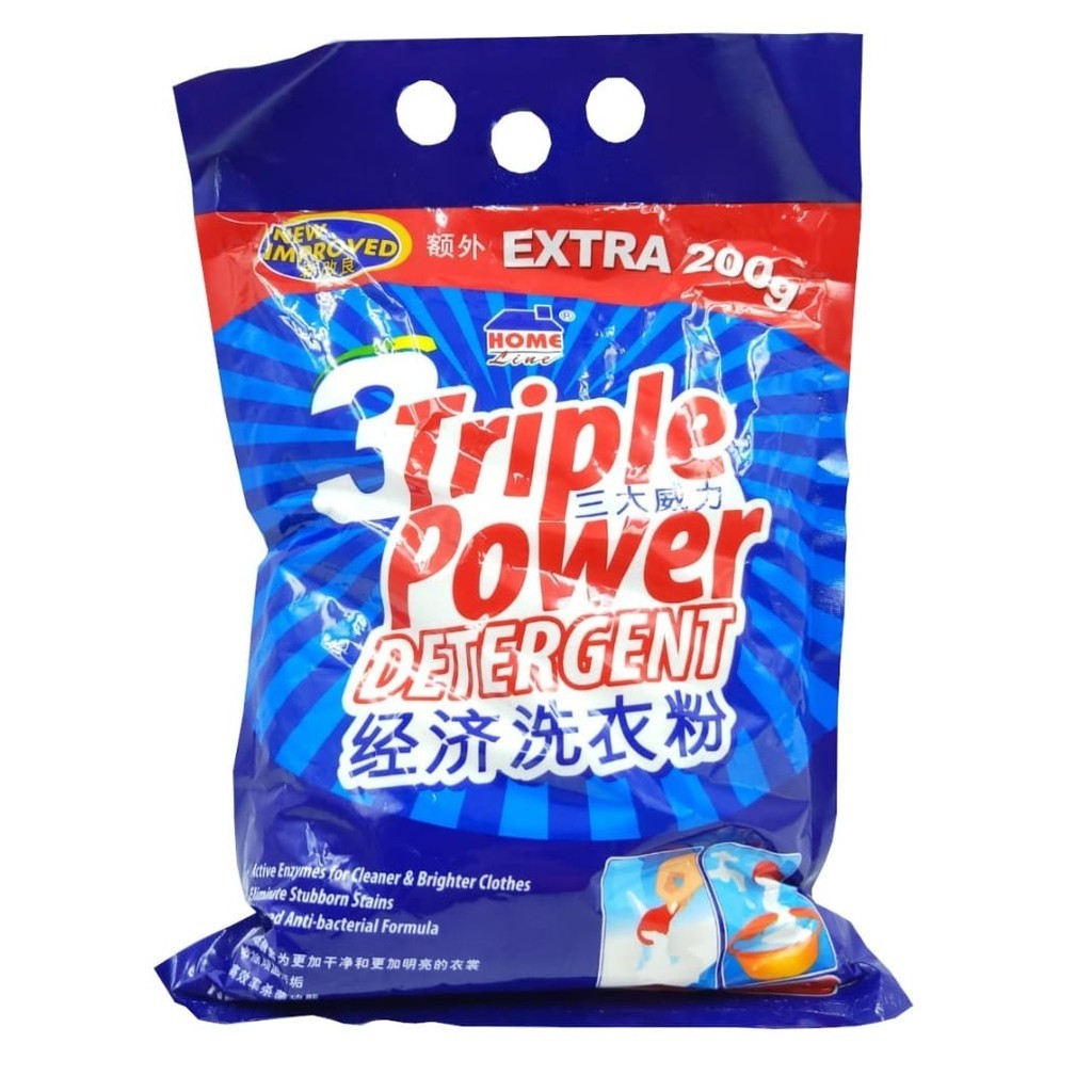 Triple Power Detergent 850g Wash Off Stains Anti Bacterial Nice ...