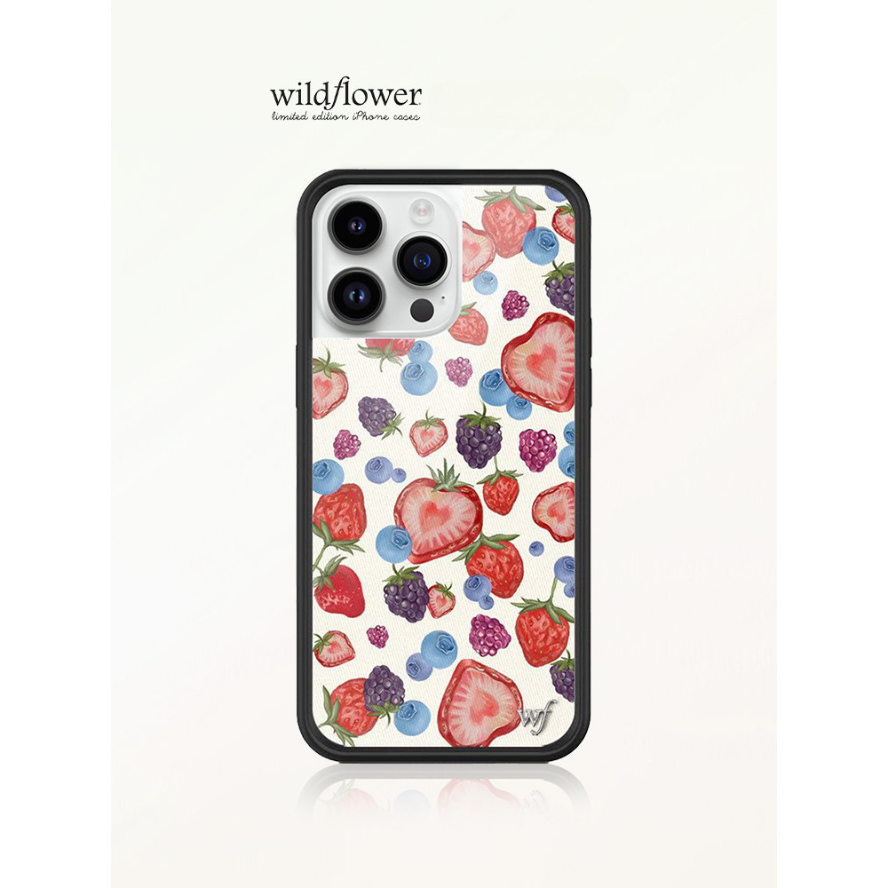 Wildflower Fruit Tart Phone Case For iPhone 15 14 13 12 Pro Max 14 15 Plus Hard WF Casing ...