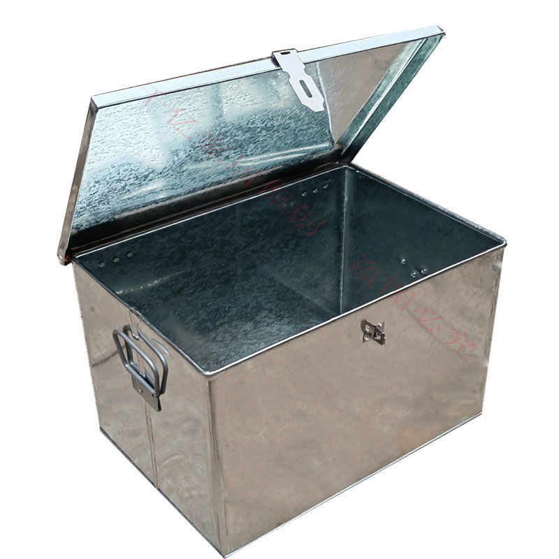 Customized Thickened Galvanized White Iron Box with Lock Iron Box ...