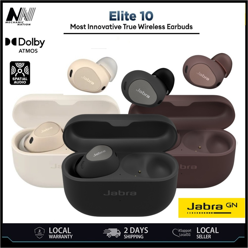 Jabra Elite 10 Truly Wireless Earbuds With Dolby Atmos, Wireless ...