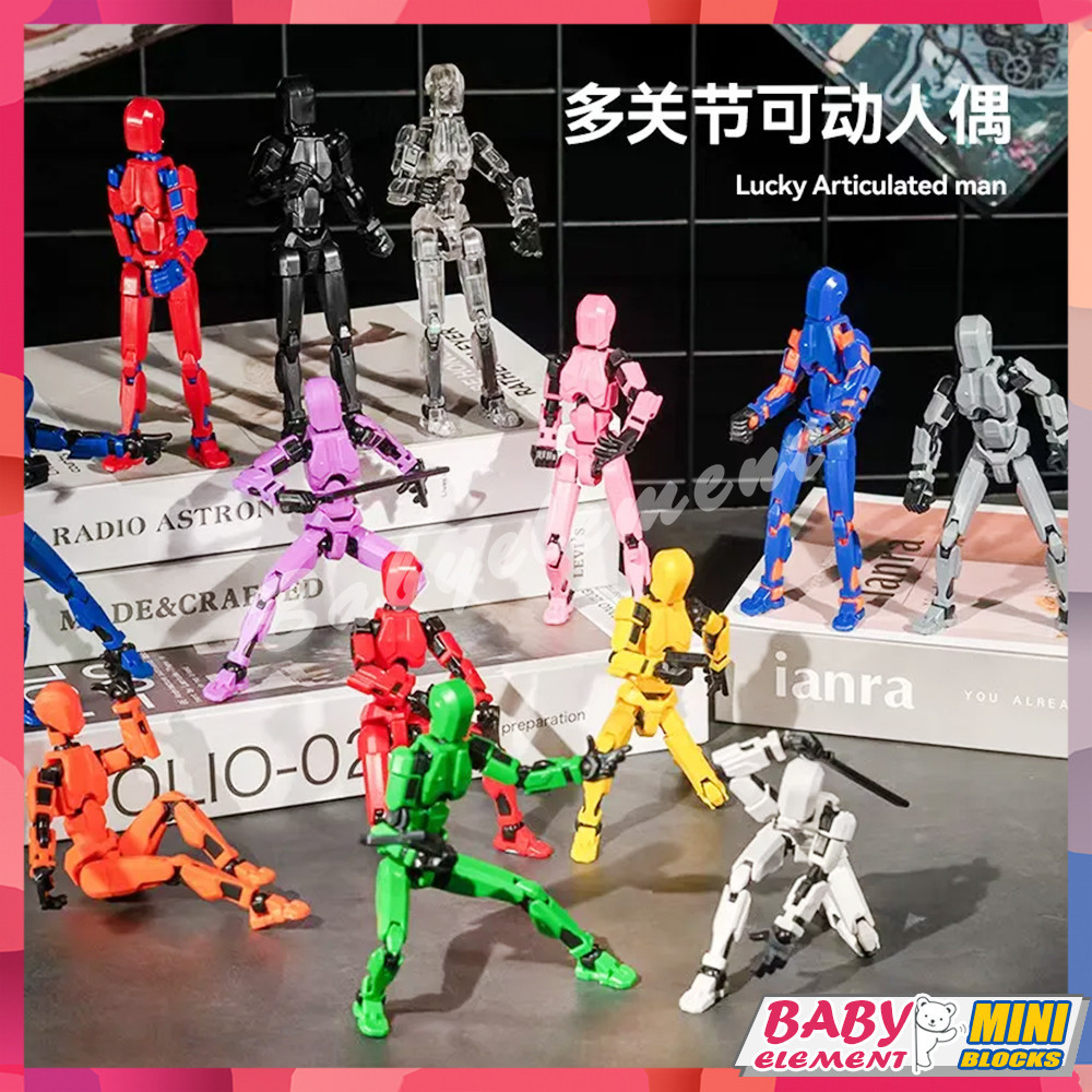 3D Printing Articulated Man 13 Lucky Doll with Multiple Joint Movable ...