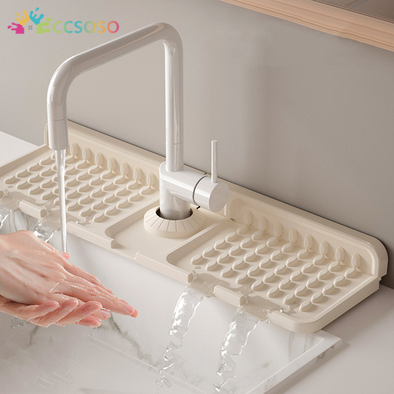 Kitchen Faucet Drain Mat Pool Sink Drain Mat Bathroom Narrow Side ...