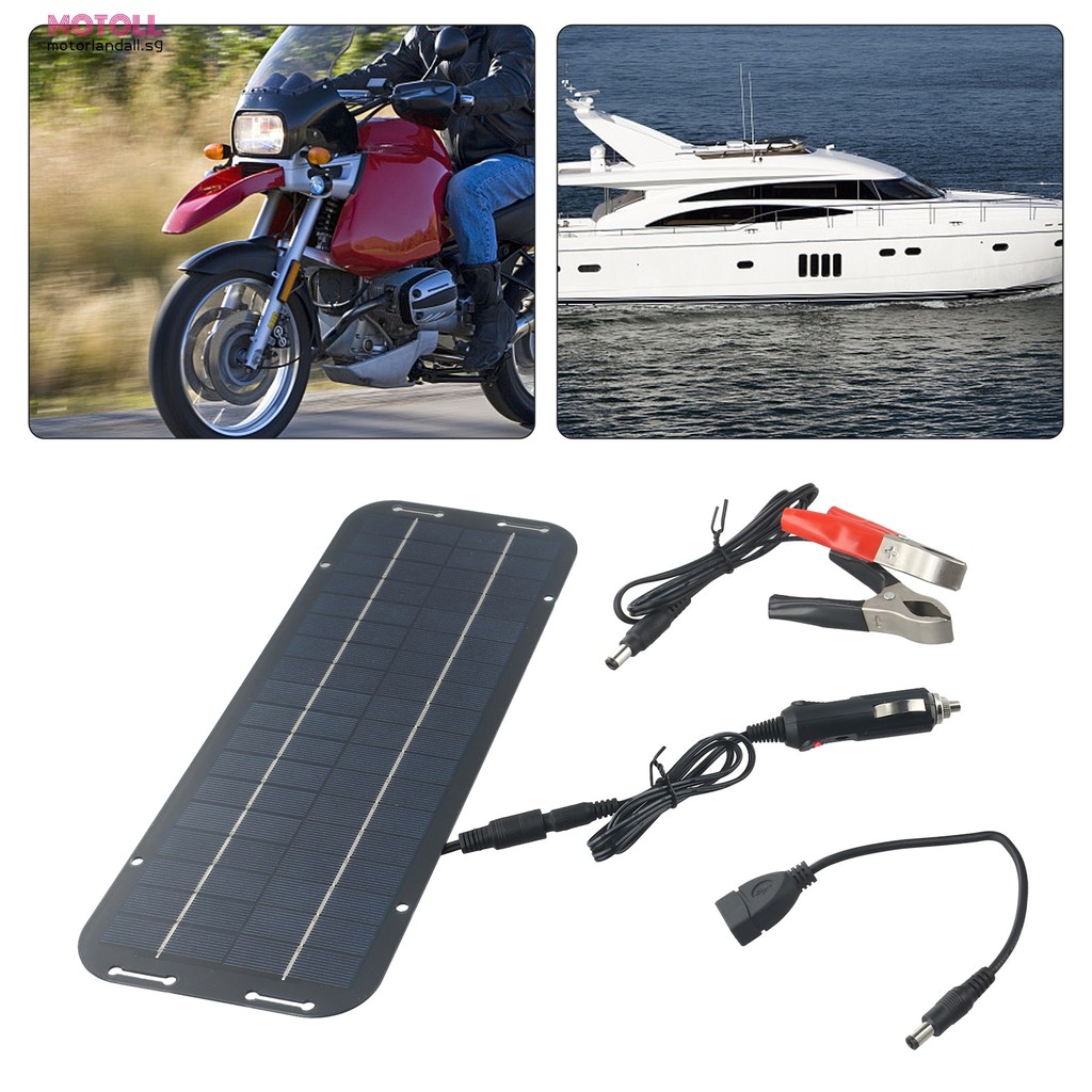 [MOTOLL]60W Solar Panel 12V olt Trickle Battery Charger For Caravan Car ...
