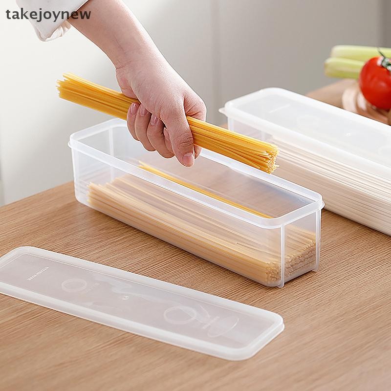 [takejoynew] Spaghetti Storage Box with Cover - Refrigerator Noodle ...