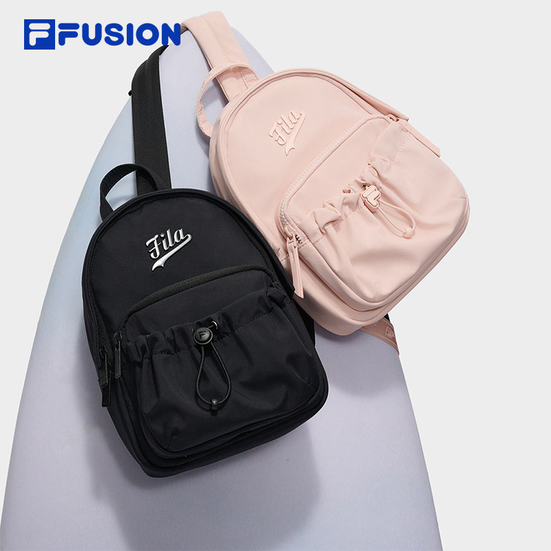 FILA FUSION INLINE BAGS Women Backpack (Black / Pink) | Shopee Singapore