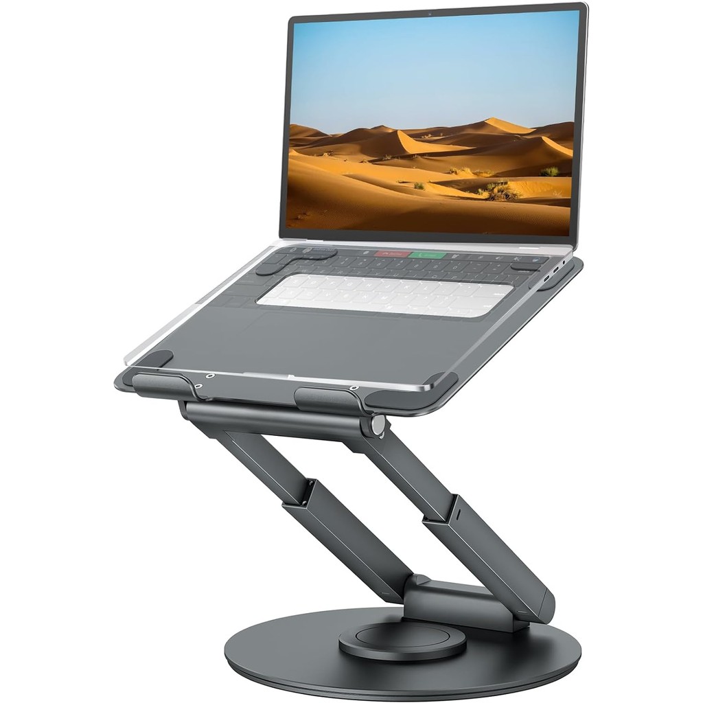 tounee Telescopic Laptop Stand,360° Rotating Base,Standing,Height ...