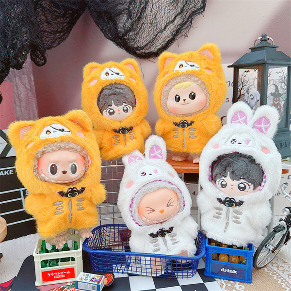 Labubu clothes 10cm doll coat 15cm cotton doll generation one or two ...