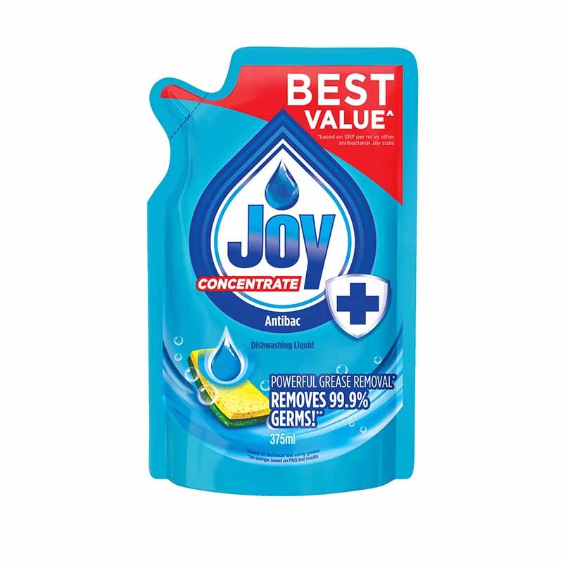 Joy Antibacterial Dishwashing Liquid Refill 375ml | Shopee Singapore