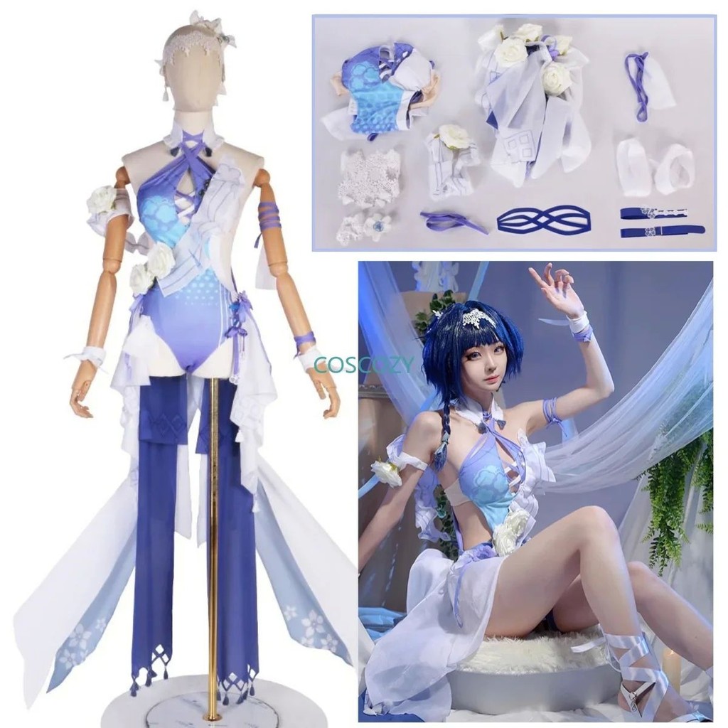 Game Honkai Impact 3 Raiden Mei Cosplay Costume Sweet Soft Lovely Fairy ...