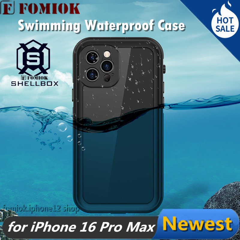 [SHELLBOX] IP68 Waterproof Underwater Swimming Diving Clear Phone Case ...