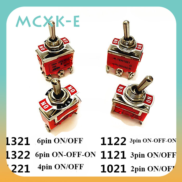 1pcs Mini Toggle Switch SPDT Lever Switch 2 Pin ON/OFF E-TEN 1021 1121 ...