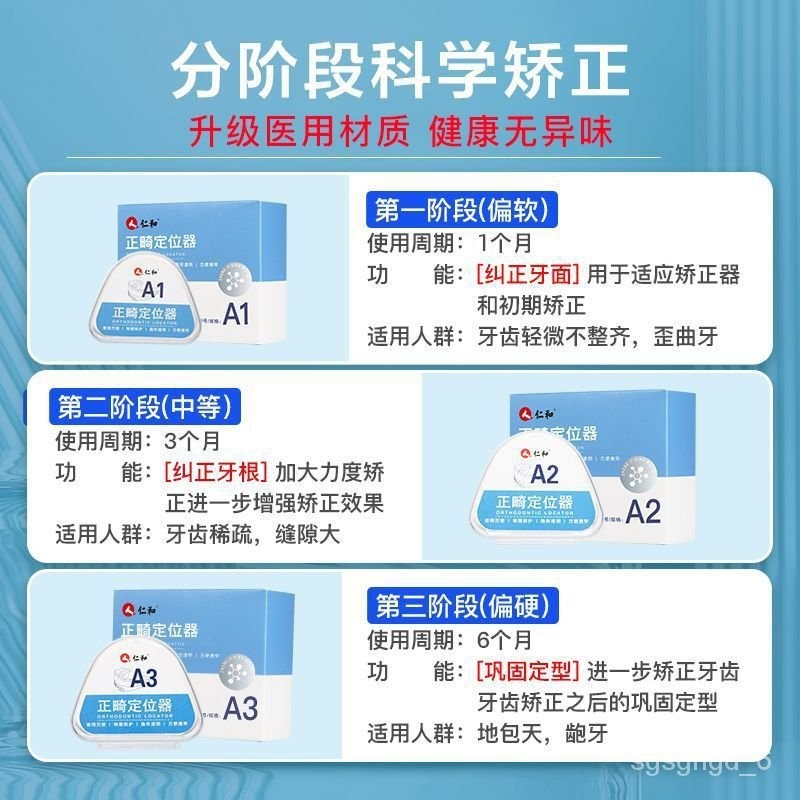 QY3Renhe Teeth Brace Adult Invisible See through Tooth Socket ...