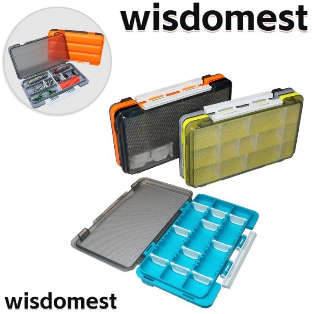 WISDOMEST Fisherman Tackle Box, Plastic Storage Tool For Fishing Goods ...