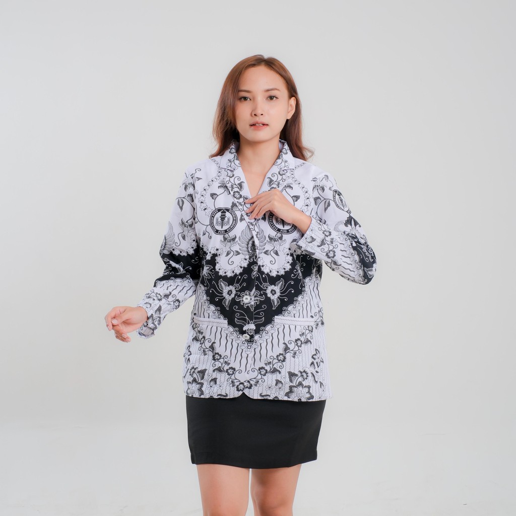 Latest PGRI Men's and Women's Batik with bsw Material Lining, PGRI Top ...