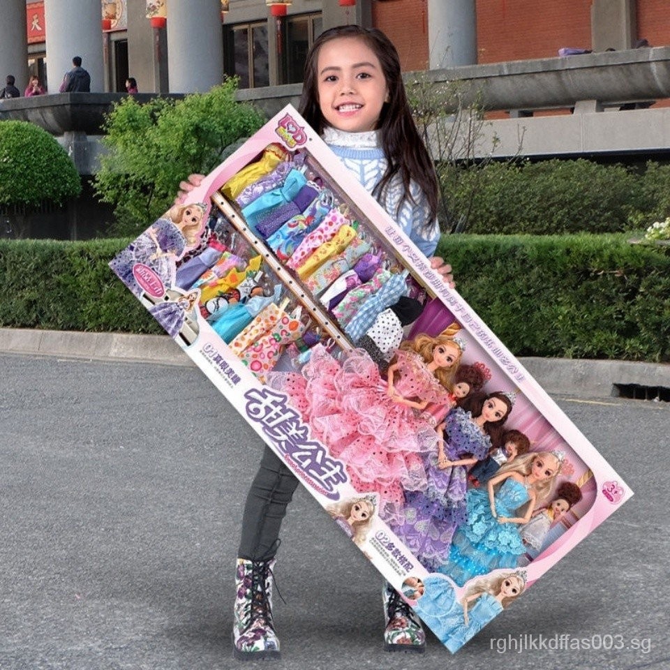 Barbie Doll Set Large Gift Box Princess Girl Children Toy Cloth Clothes ...