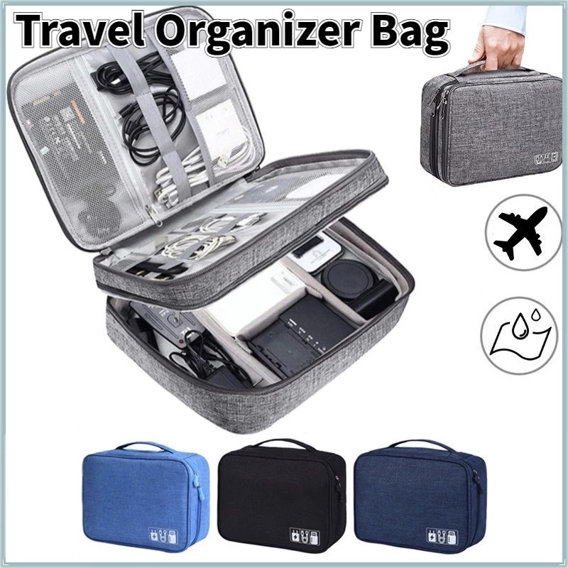 [SG Stock] Travel Organizer Bag Storage Portable Digital Gadget Bag ...
