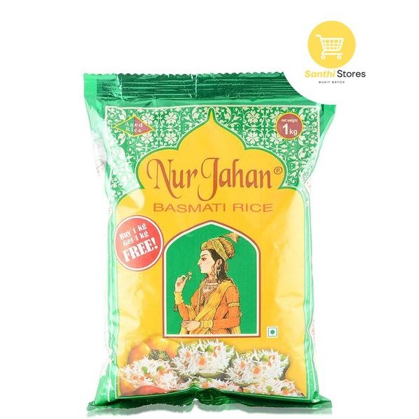 Nur Jahan Basmati Rice 1kg | Shopee Singapore