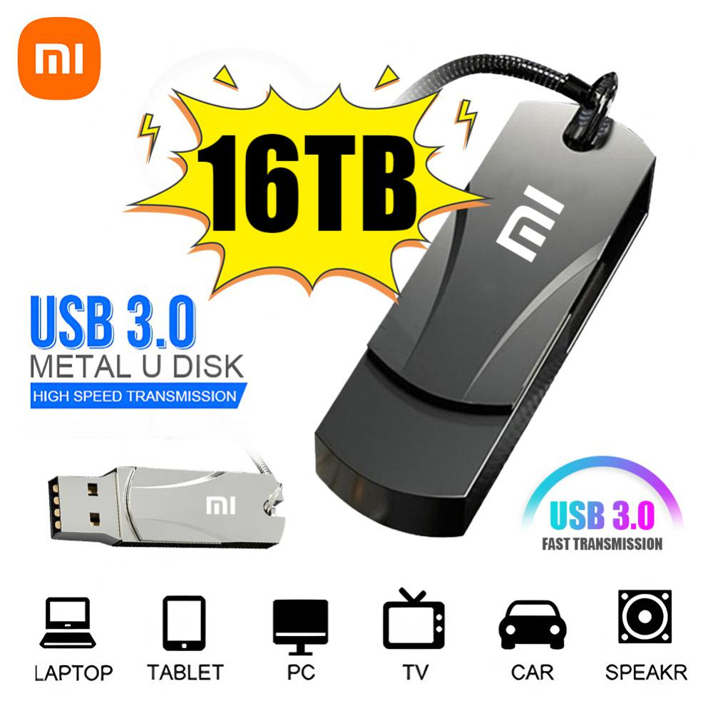 Xiaomi 3.0 USB Flash Drivers 16TB 8TB 4TB 2TB 1TB Metal High Speed ...