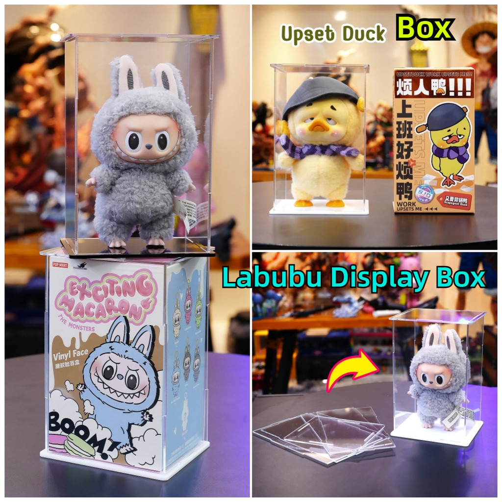 Labubu Display Case Acrylic Handmade Model Box Practical Organizing ...
