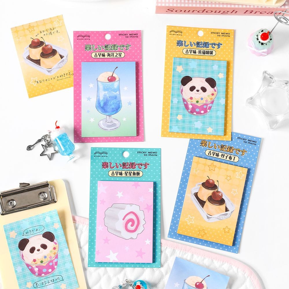 Cdaily|30 Sheets Tearable Sticky Notes Cute Style Message Notes n Times ...