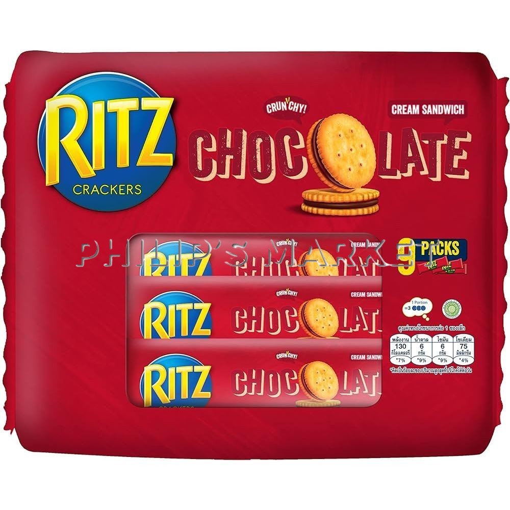 Ritz Crackers Chocolate Cream Sandwich Biscuit (9 x 27g) | Shopee Singapore