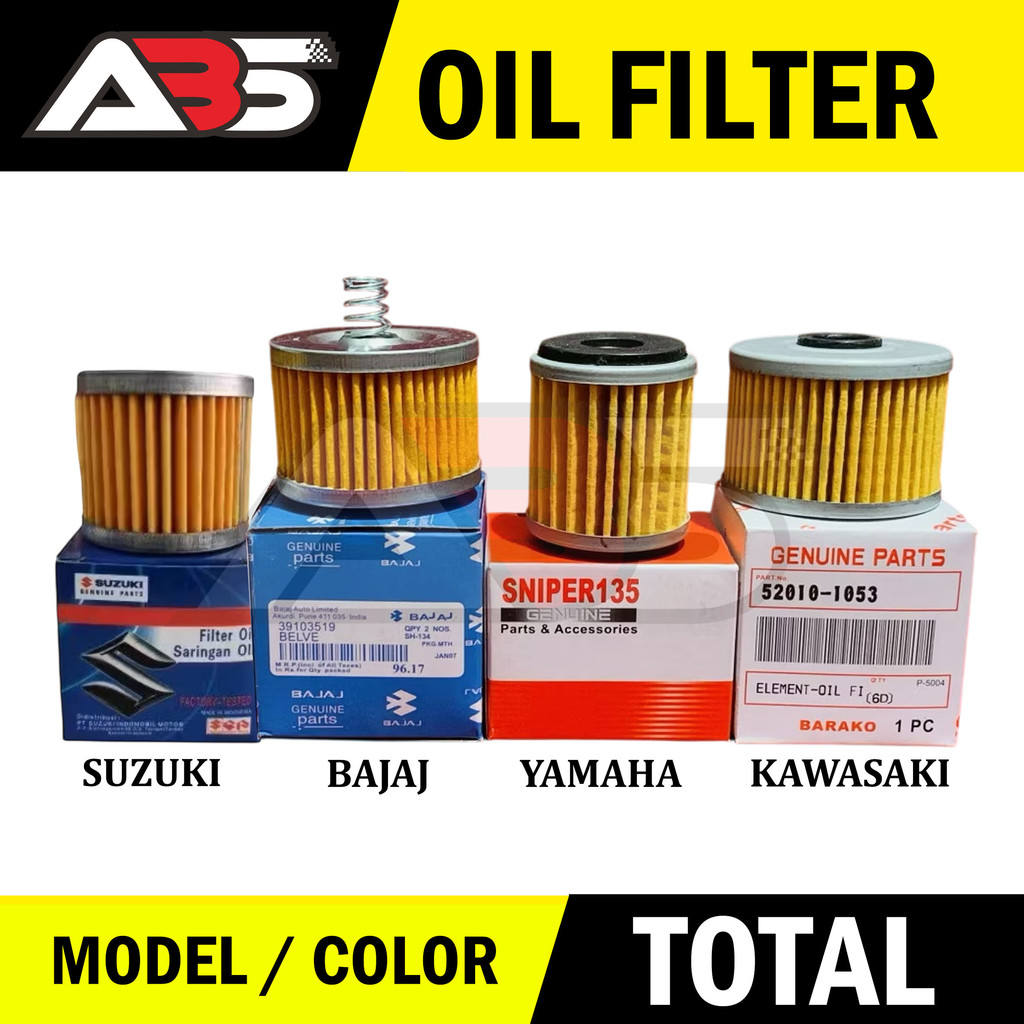 MOTORCYCLE ENGINE ELEMENT OIL FILTER FOR KAWASAKI / SUZUKI / BAJAJ ...