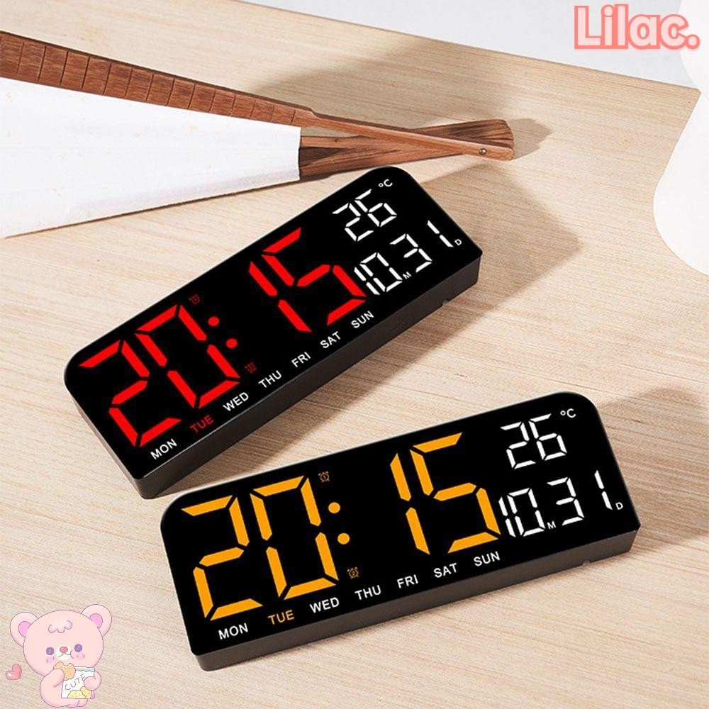 VIOLETLILAC Electronic Wall Clock, Wall-mounted Multi-functional ...