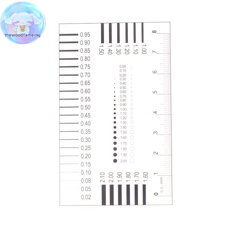 hewoodfameing Measuring Pass Badge Gauge Stain Card Point Gauge Wire ...